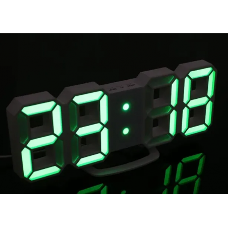 3D Digital clock - Green