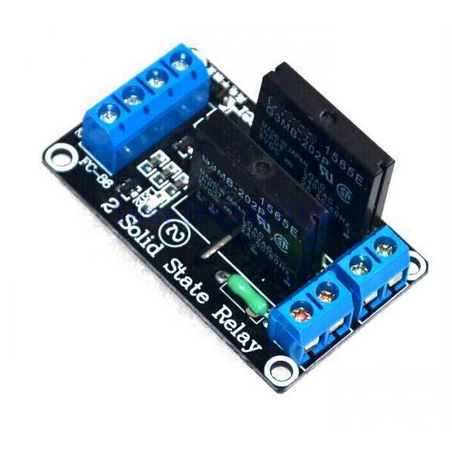 2-Channel 5V SSR Solid-State Relay Low Level Trigger