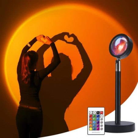LED Sunset Lamp Projector - Sun Set Light with Remote
