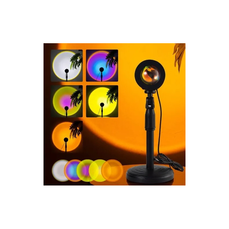 LED Sunset Lamp Projector - Sun Set Light with Remote