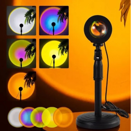 LED Sunset Lamp Projector - Sun Set Light with Remote