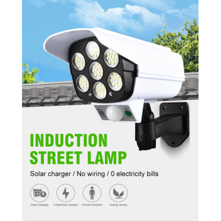 Solar Security Light with PIR Sensor - Fake Camera 2178T