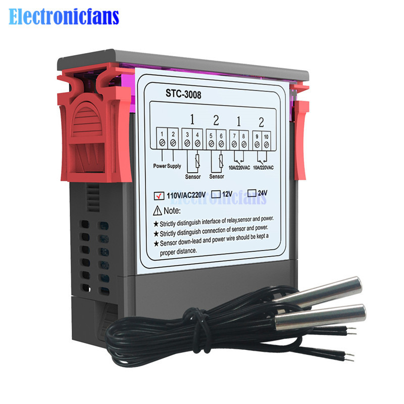 Digital Temperature Controller STC-3008
