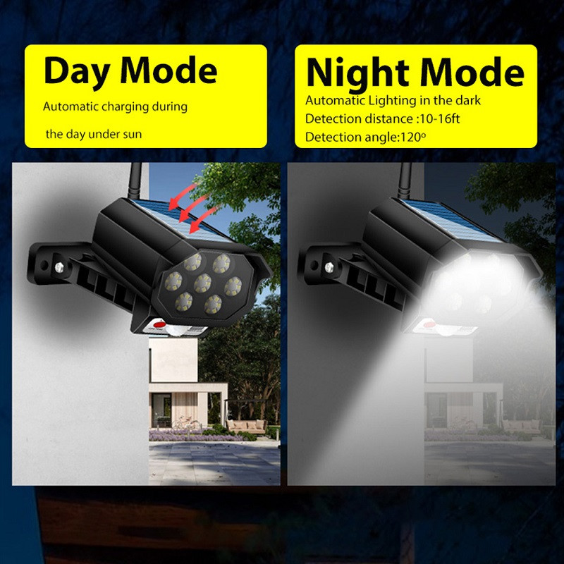 Solar Powered Light Security Simulation Fake Dummy Camera Solar Light